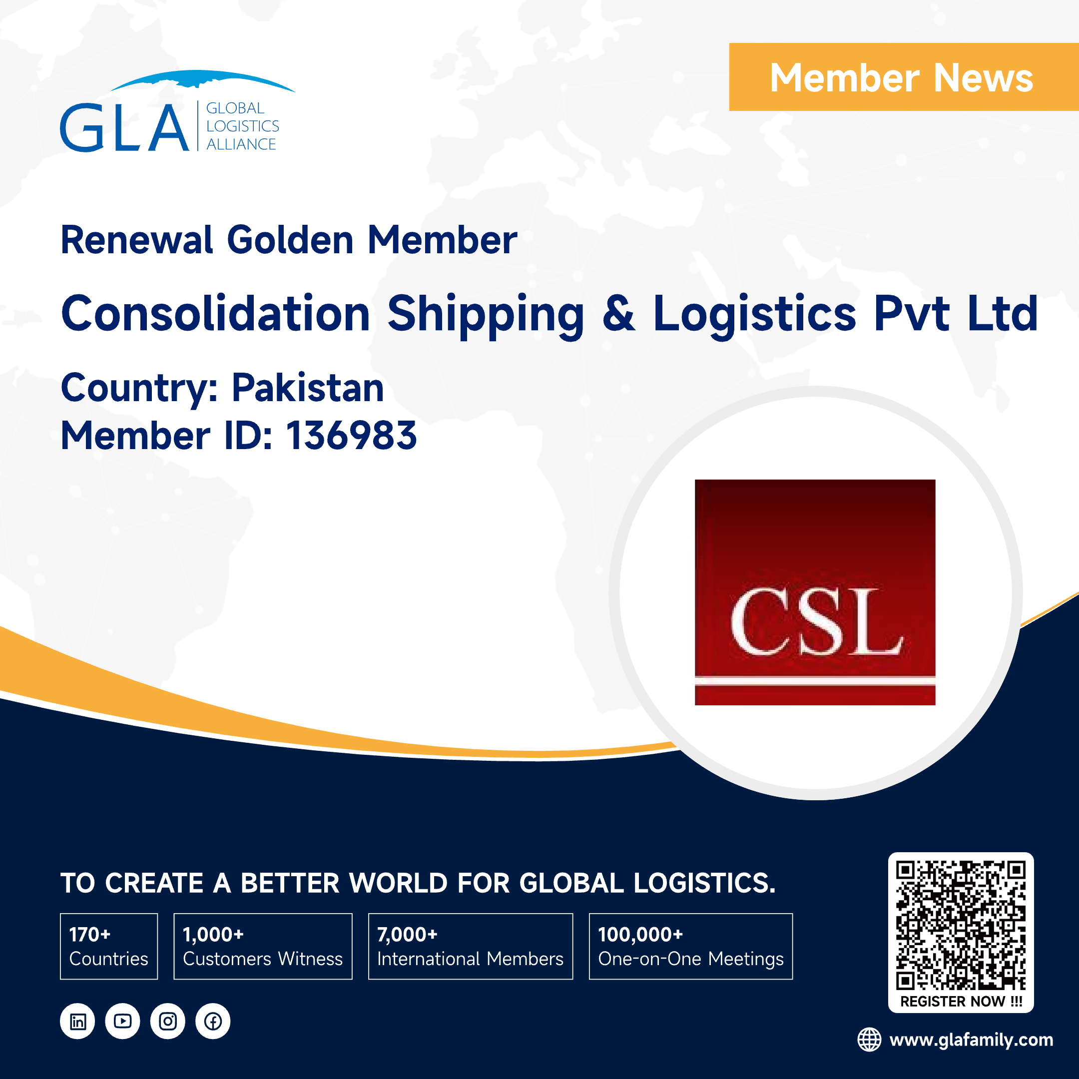 Welcome! GLA Golden Membership Renewal from Pakistan ———— Consolidation ...